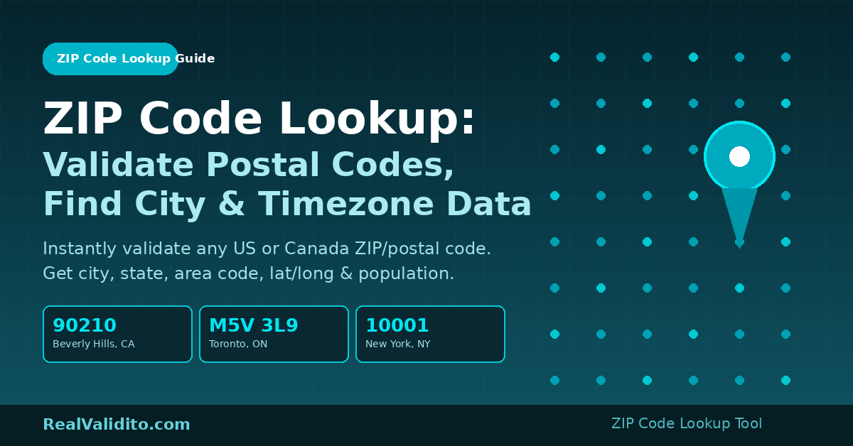 ZIP Code Lookup — Validate US & Canada Postal Codes Instantly ...